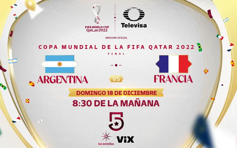 Argentina vs Francia: Horario y dónde ver en vivo la final de Qatar 2022 | Shows Canal 5 | Sitio ...