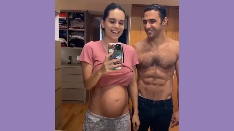Tania Rincón presume su pancita de embarazo y el abdomen marcado de su esposo | Shows Guerreros ...