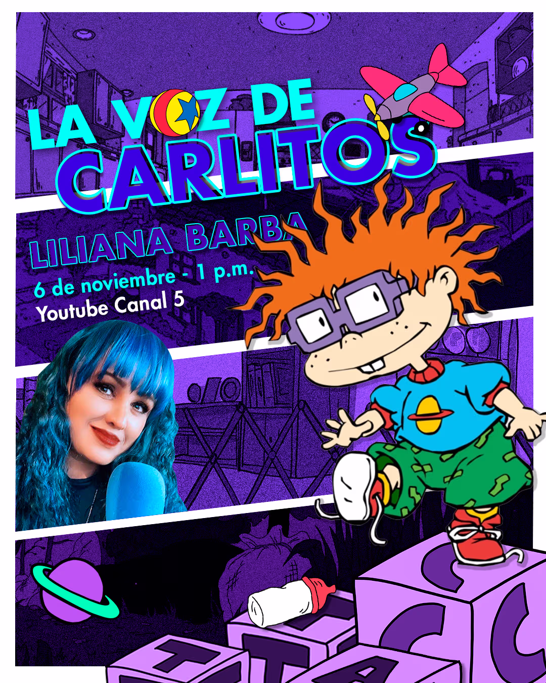 Liliana Barba la voz de Carlitos estará en el live de Canal 5 | Canal 5 ...