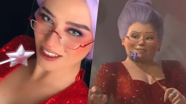 ¡Yo quiero un héroe! TikToker se caracteriza de Hada Madrina de Shrek | Shows Canal 5 | Canal5